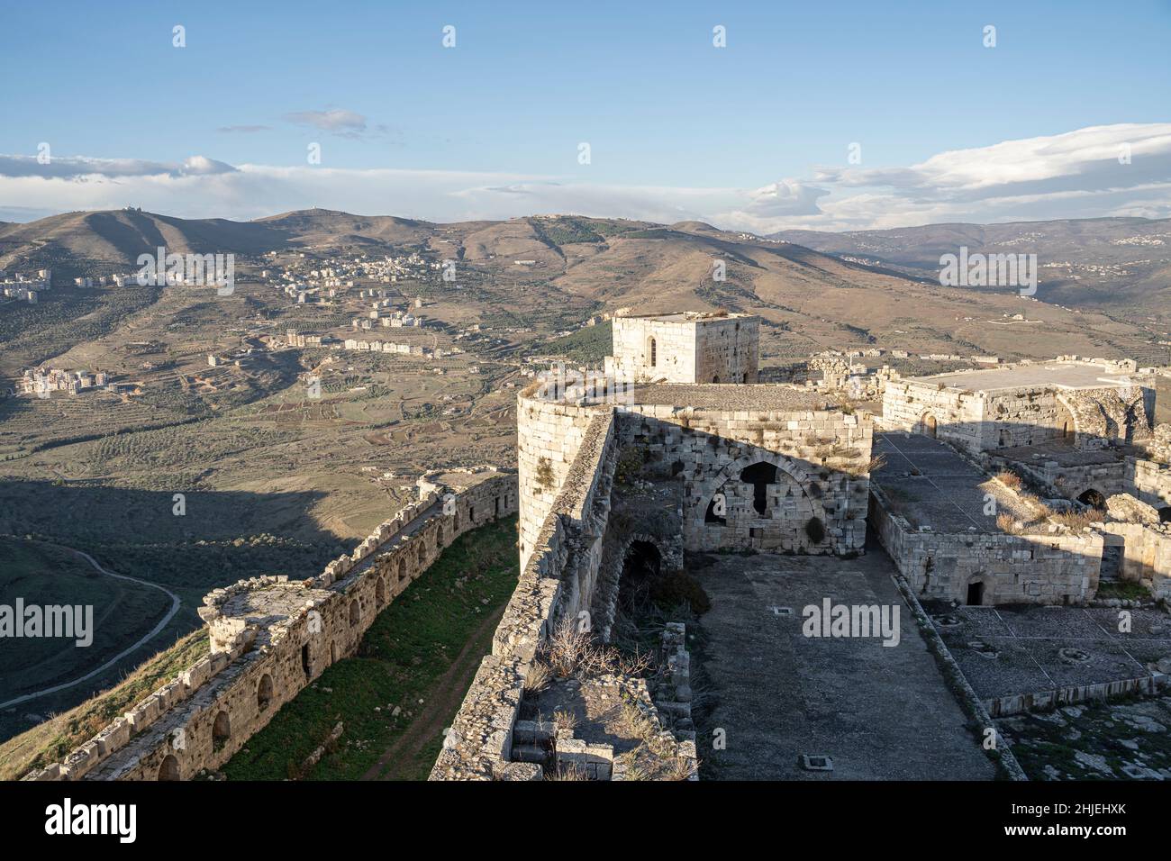 Syria's Crusader Castles "Krak des Chevaliers Stock Photo - Alamy