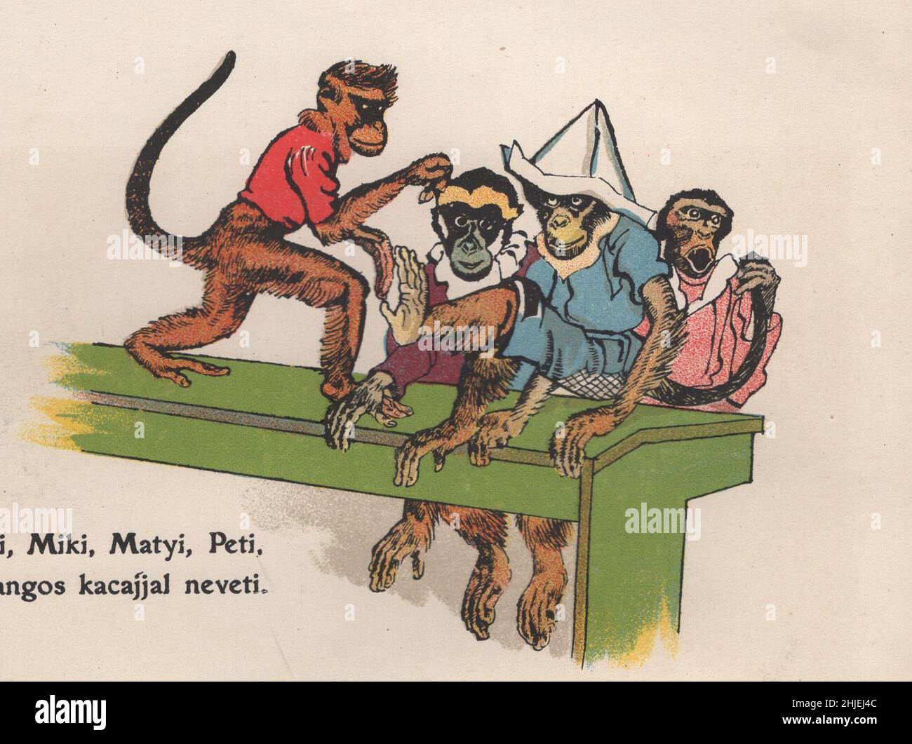 Cartoon teacher monkey smiling hi-res stock photography and images - Alamy