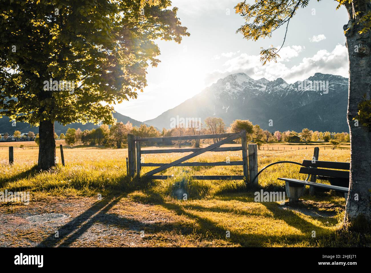 Amazing scenic view of the austrian landscape Stock Photo - Alamy