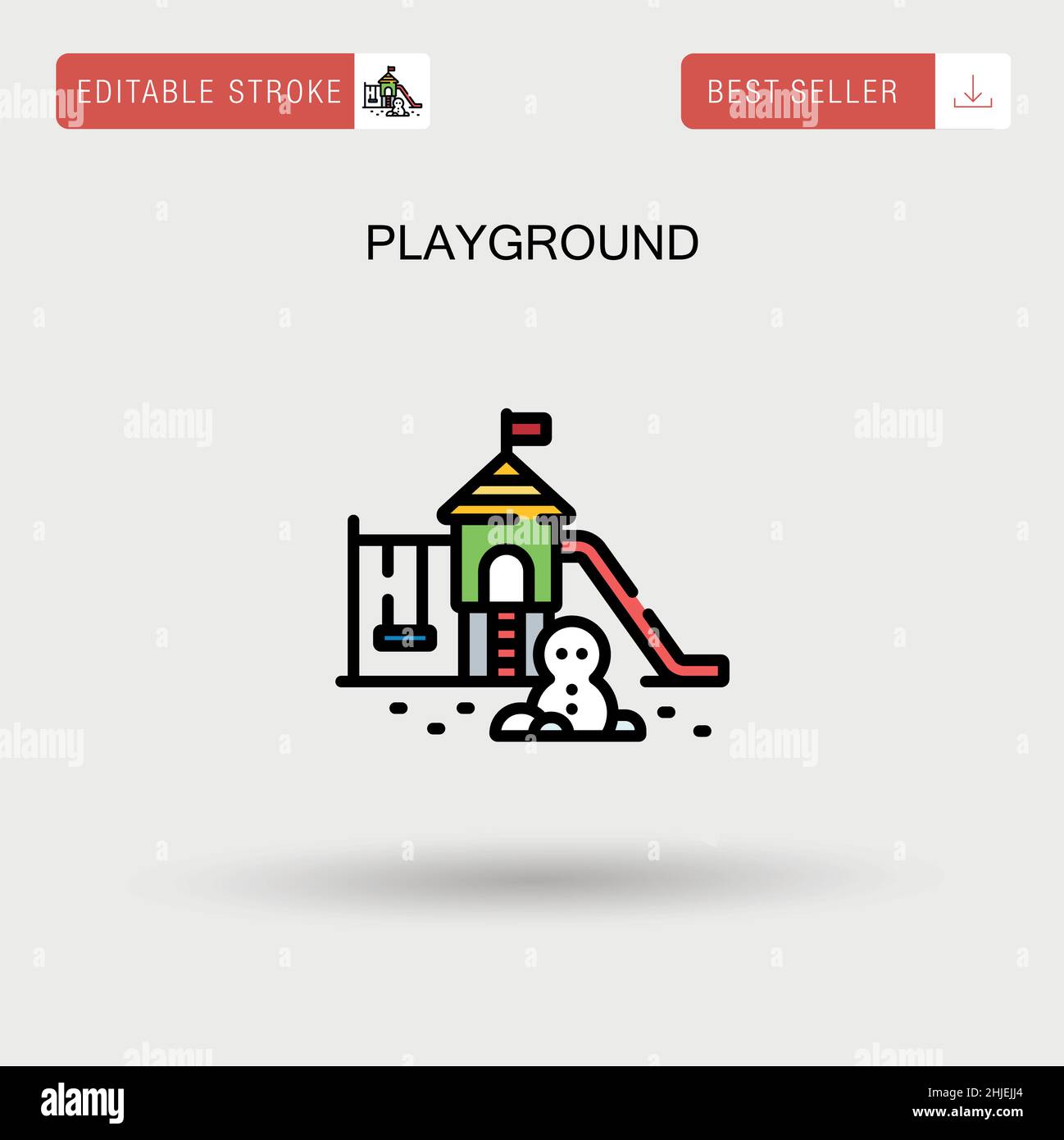 Playground Simple vector icon Stock Vector Image & Art - Alamy