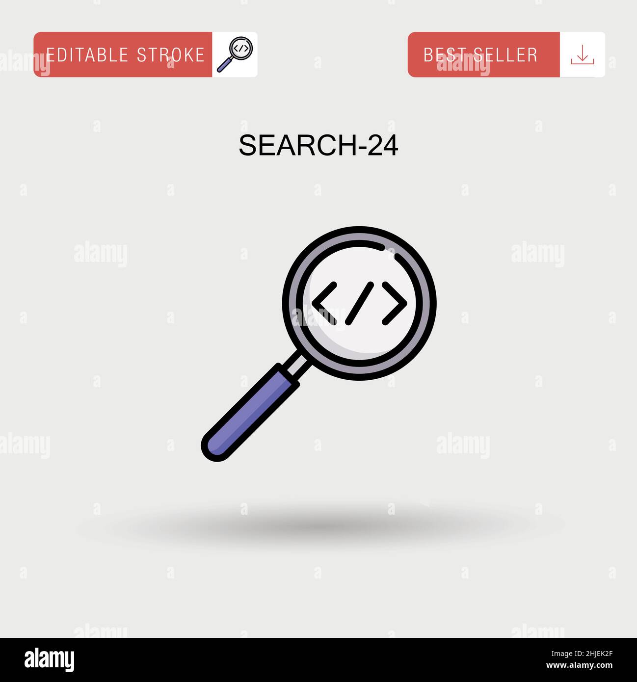 Information search icon linear hi-res stock photography and images - Alamy