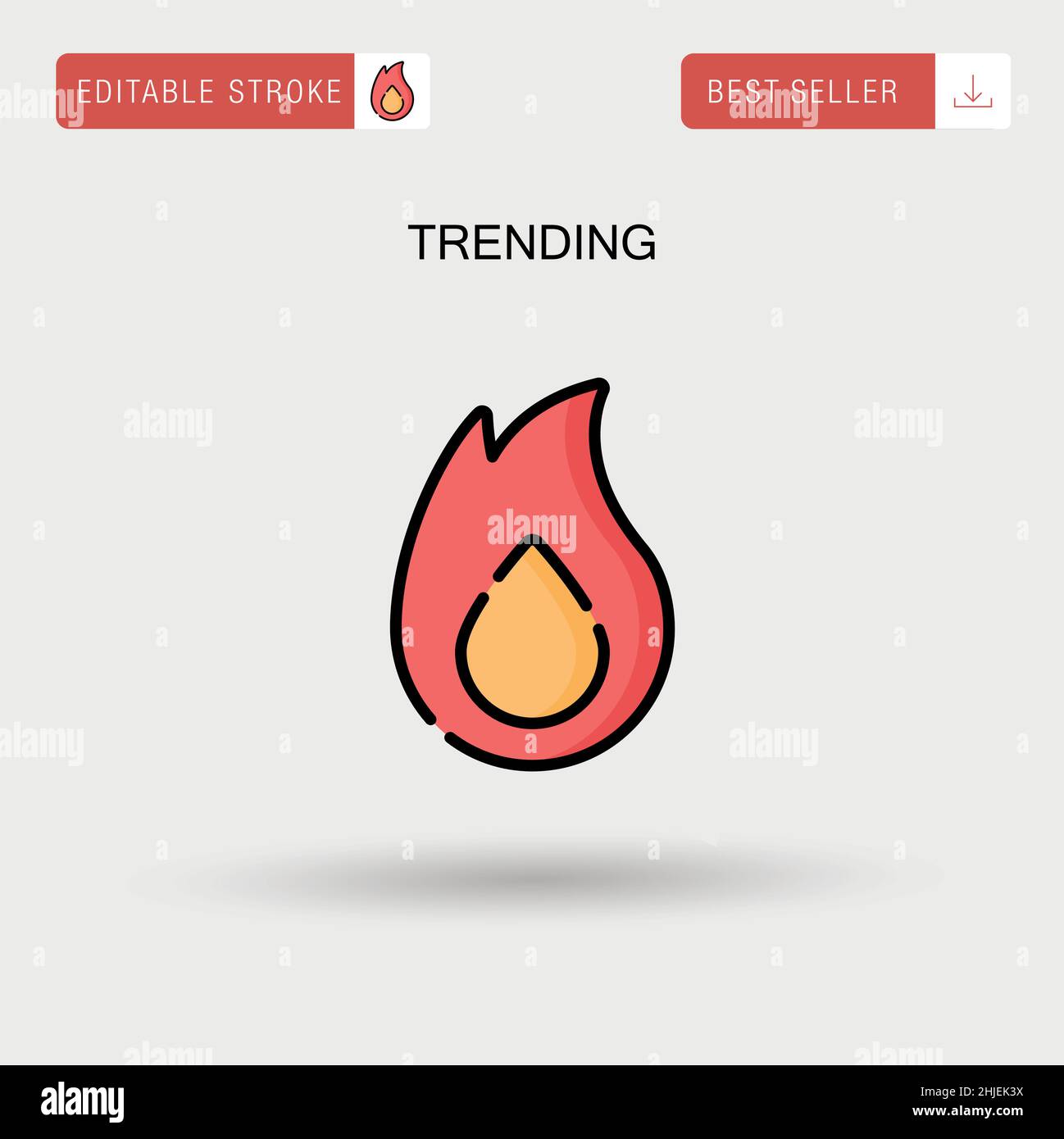 Trending Simple vector icon Stock Vector Image & Art - Alamy