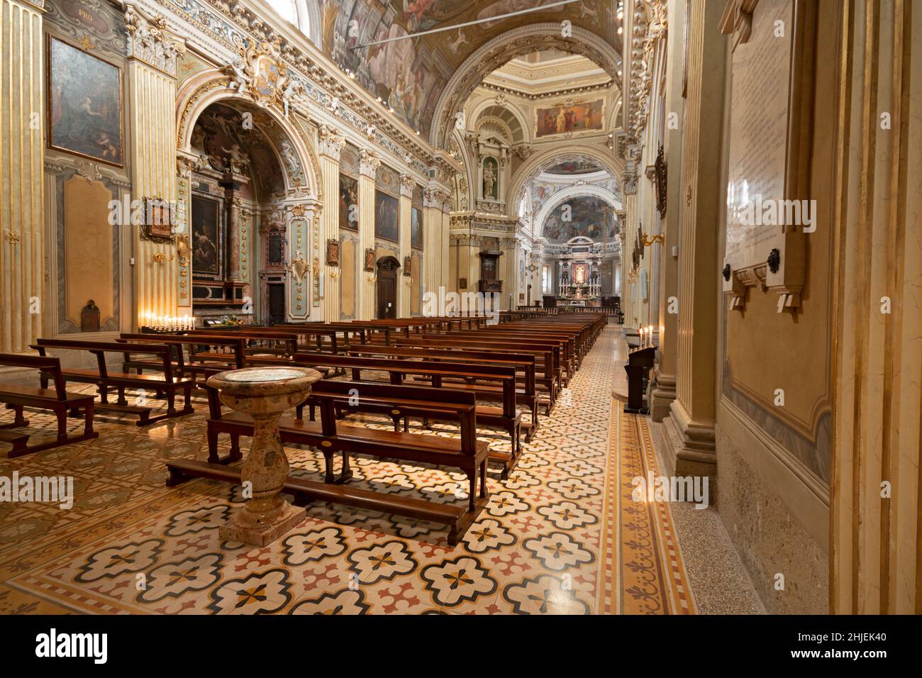 Italy, Lombardy, Treviglio, Madonna delle Lacrime Sanctuary, Interior ... Italy, Lombardy, Treviglio, Madonna delle Lacrime Sanctuary, Interior ...