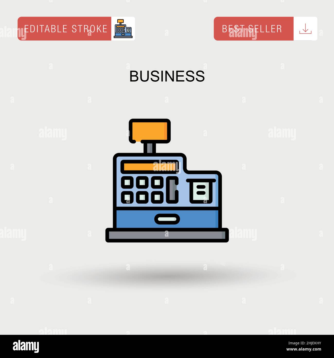 Business Simple vector icon Stock Vector Image & Art - Alamy