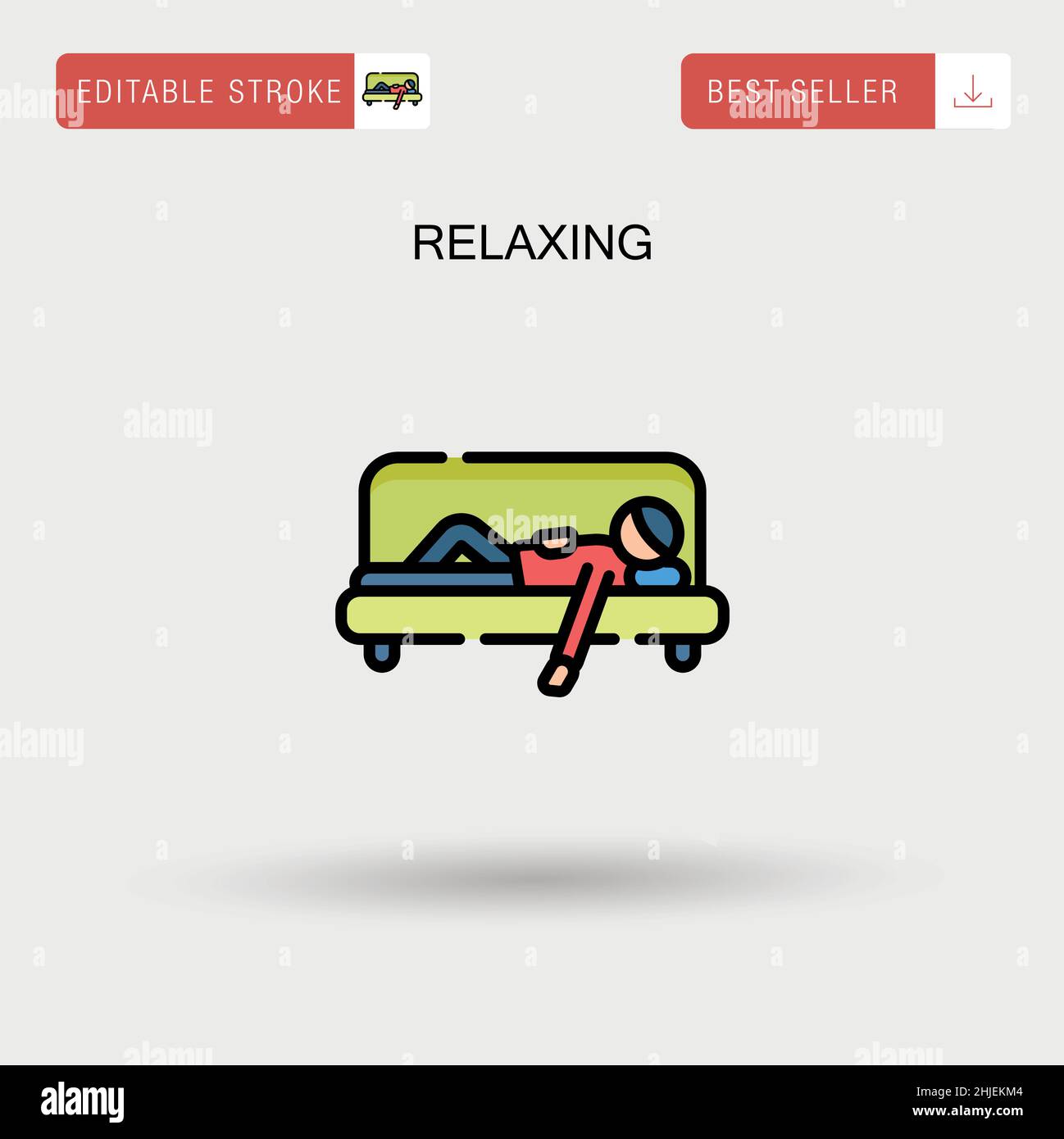 Relaxation active young summer Stock Vector Images - Alamy