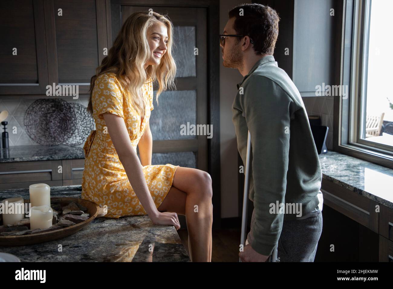 CAMERON MONAGHAN and LILLY KRUG in SHATTERED (2022), directed by LUIS ...