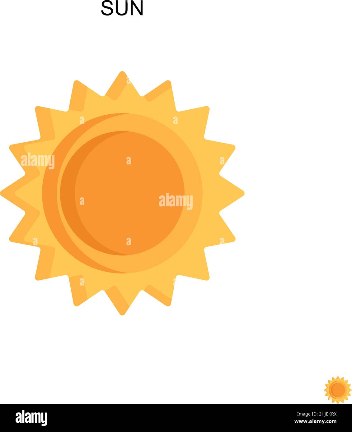 Sun Simple vector icon. Illustration symbol design template for web ...
