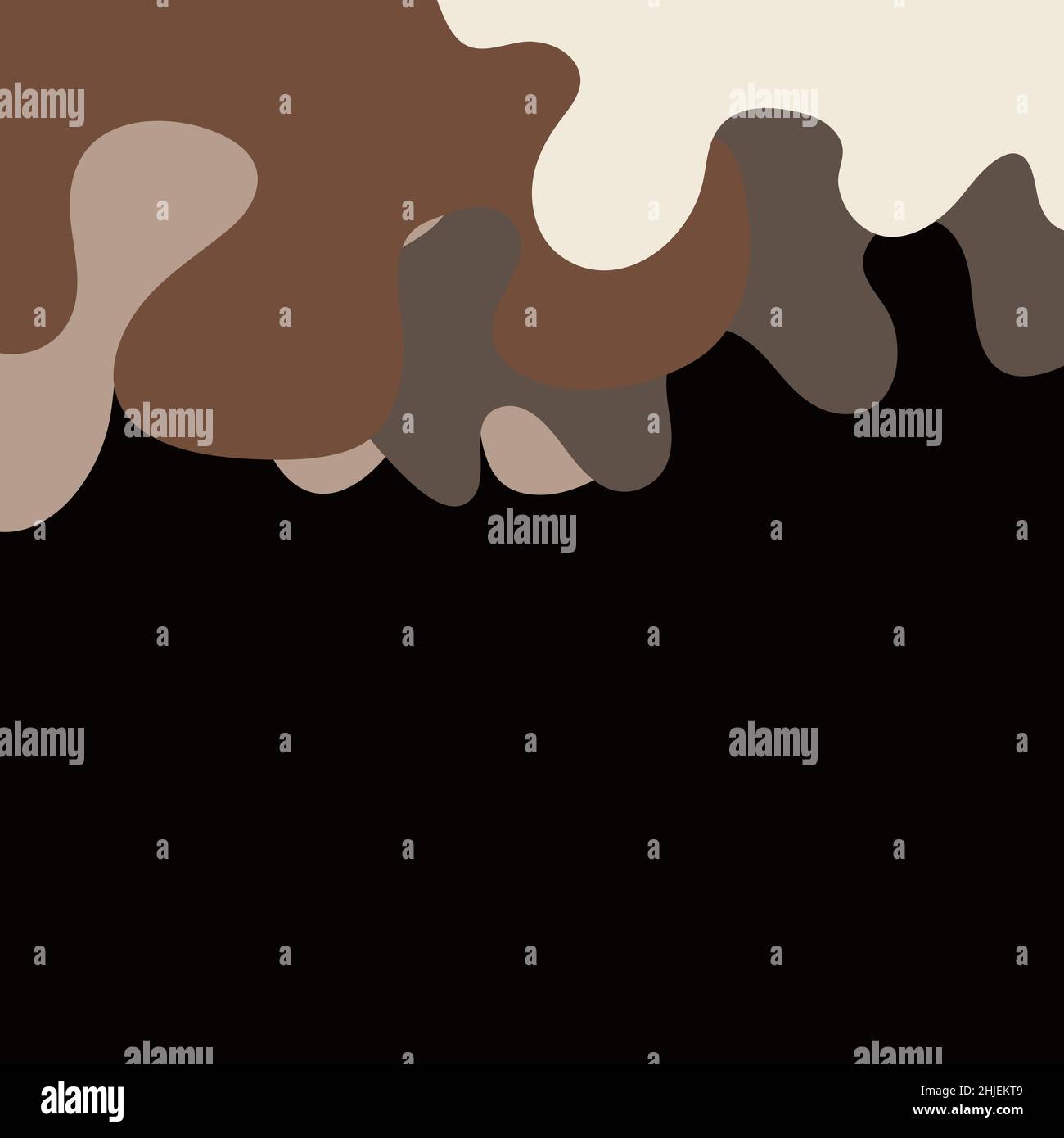 Coffee colors. Vector 3D fantastic layout. Graphic elements. Vector ...