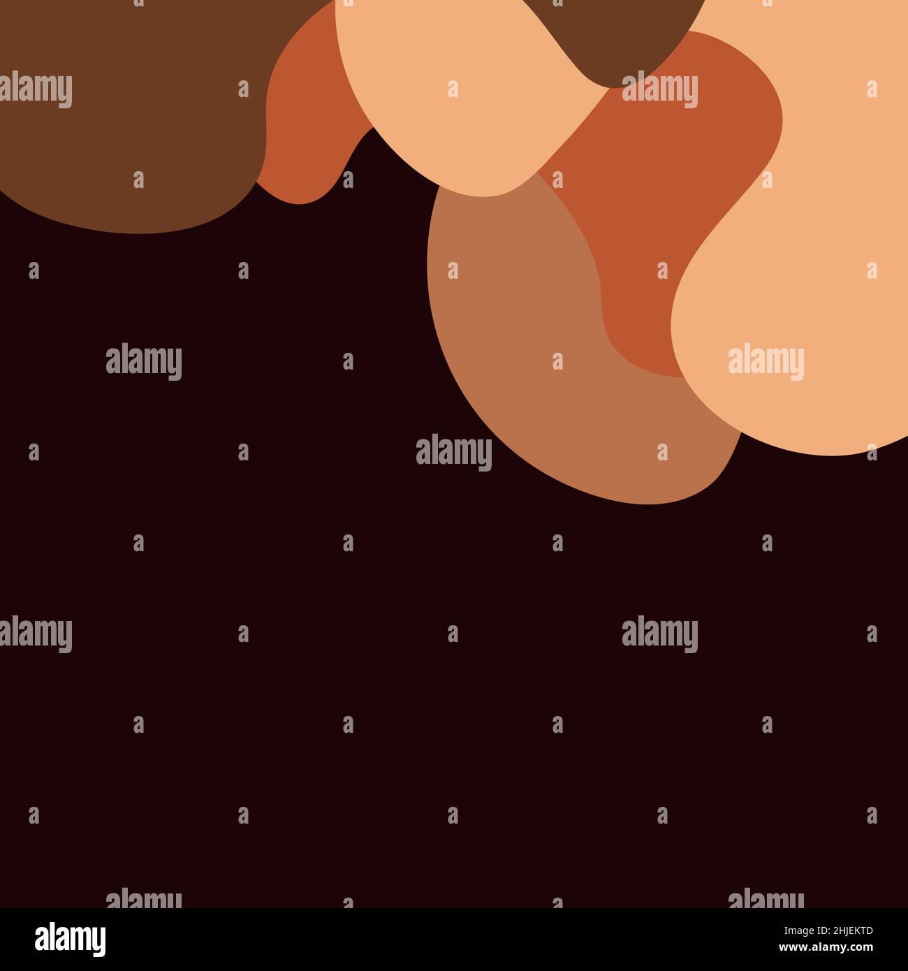 Coffee colors. Vector 3D fantastic layout. Graphic elements. Vector ...