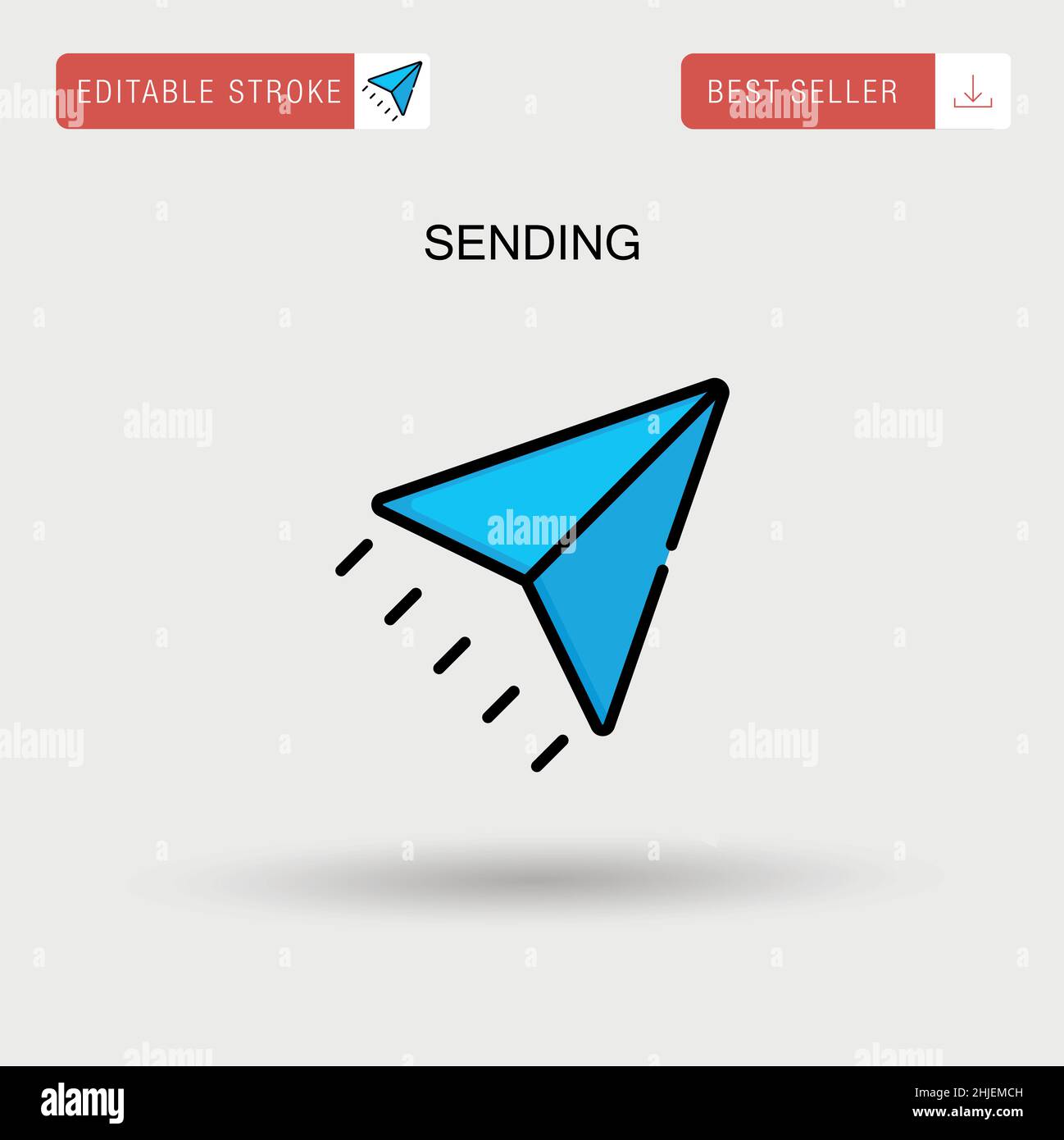 Sending Simple vector icon Stock Vector Image & Art - Alamy