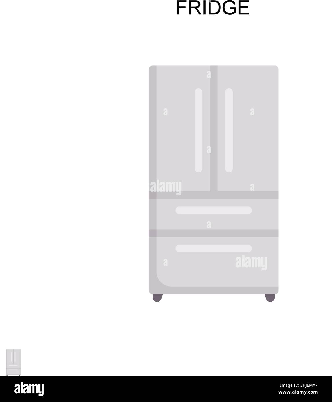 Fridge Simple vector icon. Illustration symbol design template for web ...