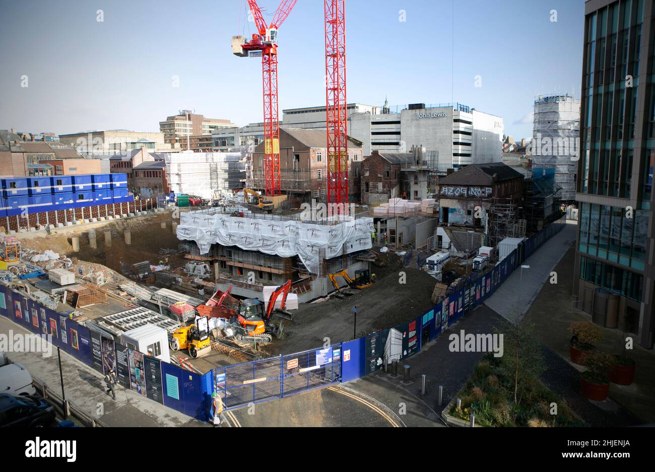 New building projects springing up in Sheffield City Centre infront of ...
