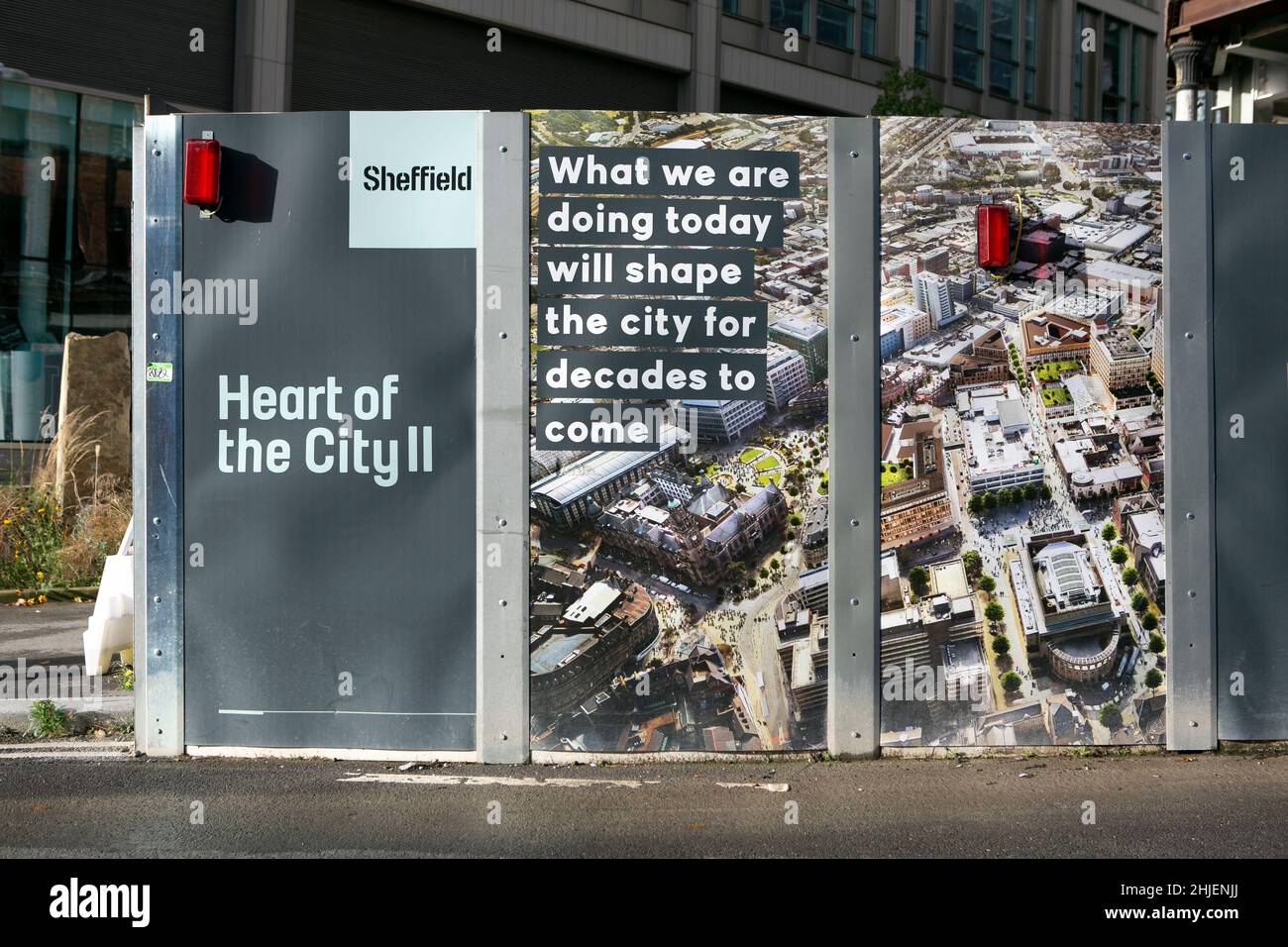 New building projects springing up in Sheffield City Centre Stock Photo ...