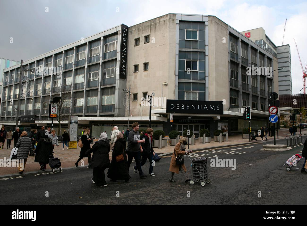 The now closed Debenhams department store in Sheffield City centre ...