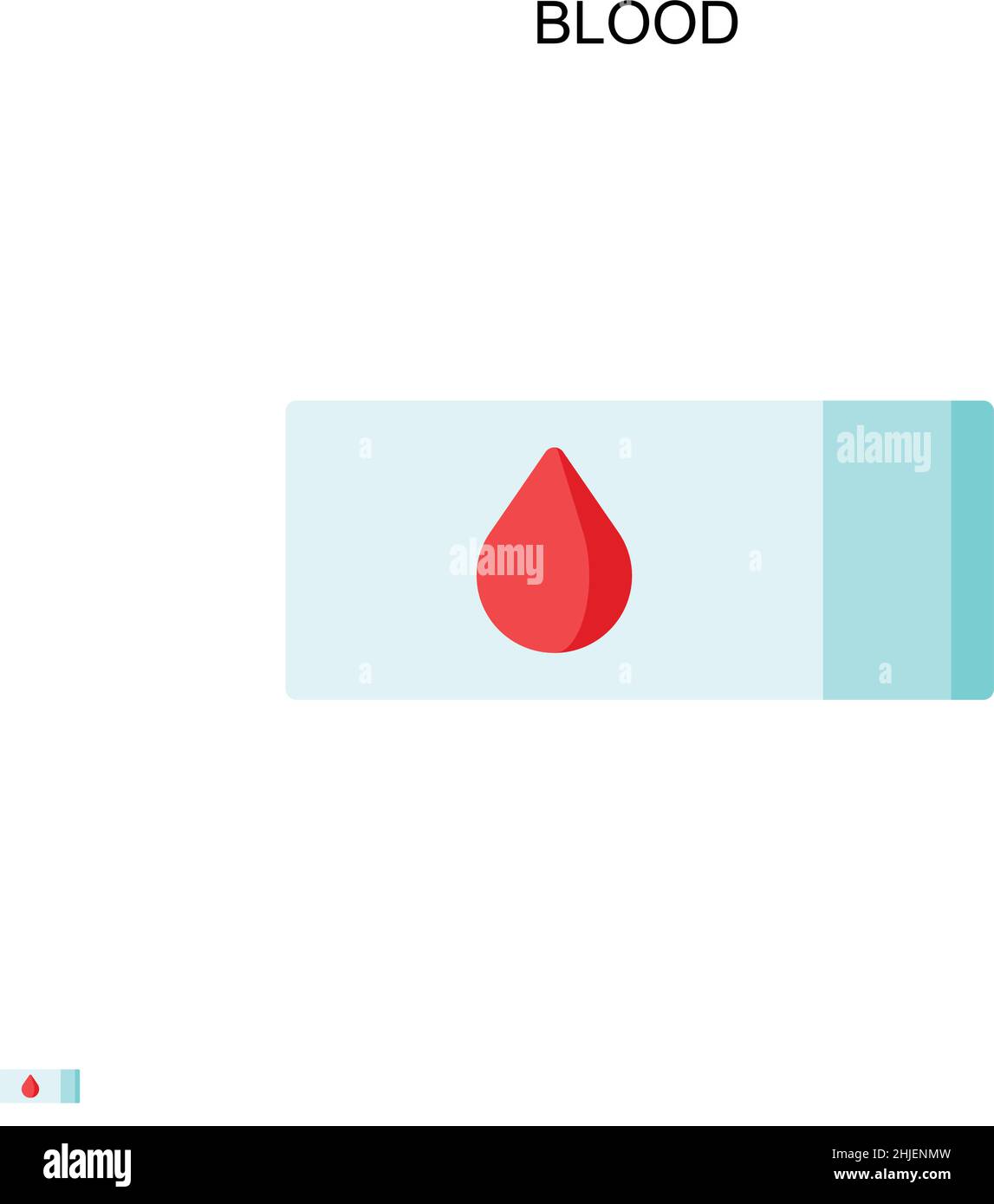 Blood Simple vector icon. Illustration symbol design template for web ...