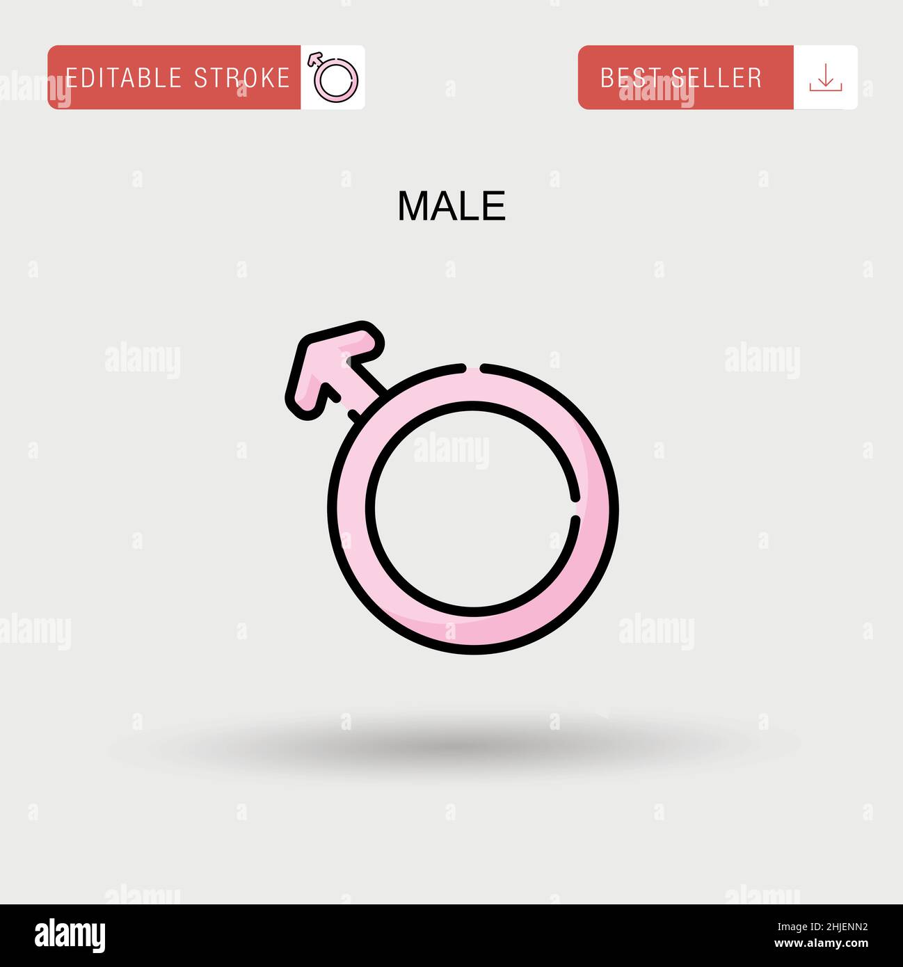 Male Simple vector icon Stock Vector Image & Art - Alamy