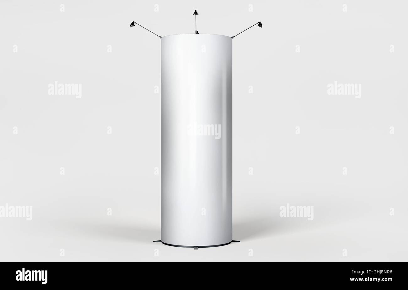 Promo Exhibition Display Stand Mockup 3D Rendering Stock Photo - Alamy