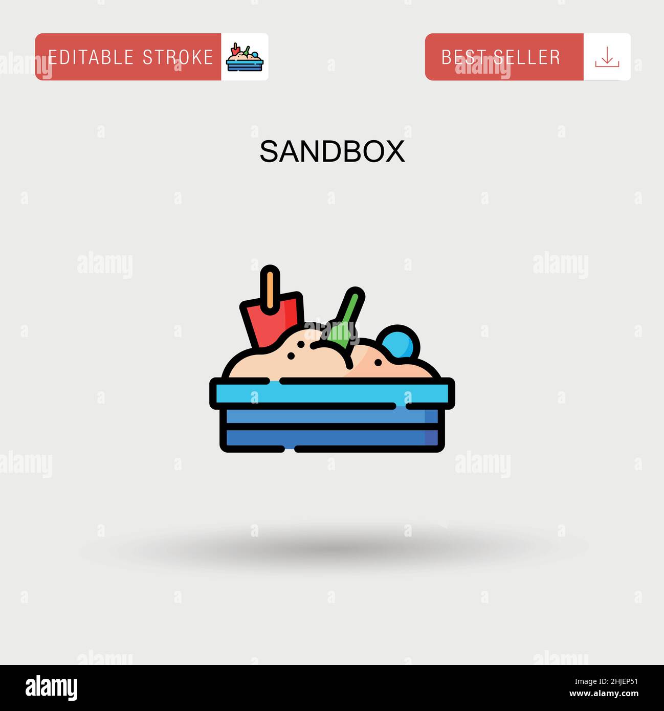 Sandbox Simple vector icon Stock Vector Image & Art - Alamy
