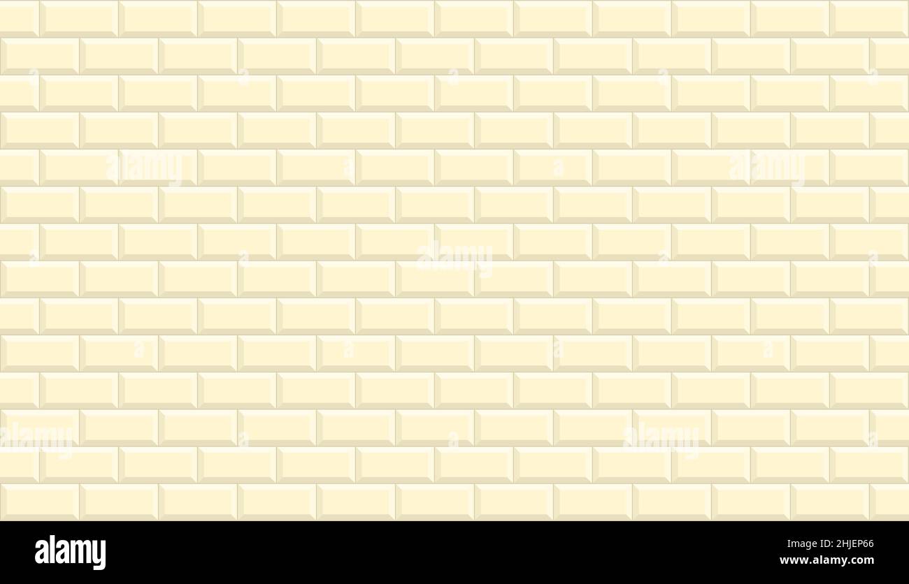 Subway tile background. Beige brick wall pattern for kitchen and ...