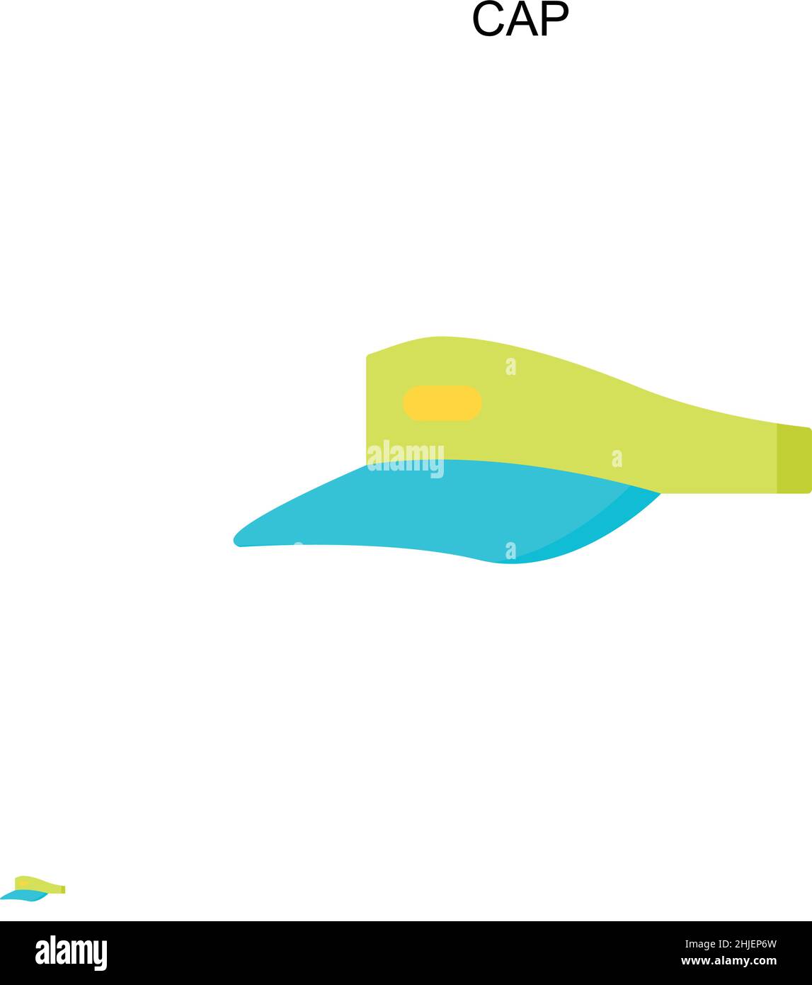 Cap Simple vector icon. Illustration symbol design template for web ...