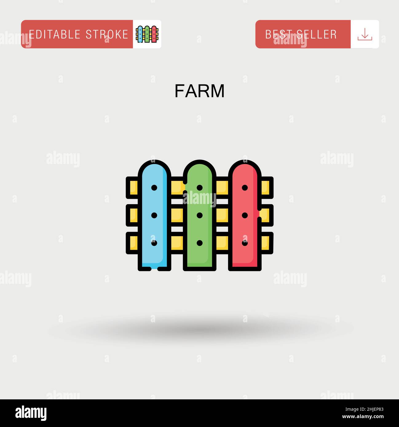 Farm Simple vector icon Stock Vector Image & Art - Alamy