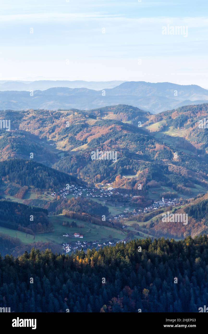 Seebach in the Black Forest mountains landscape scenery nature fall ...