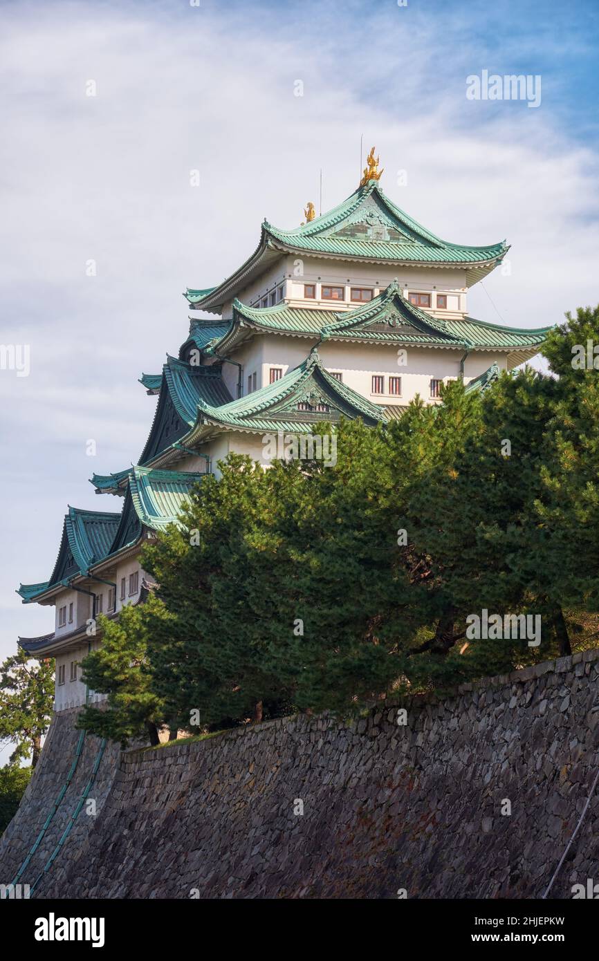 The view of the five stories main keep of Nagoya castle (Meijo), one of ...