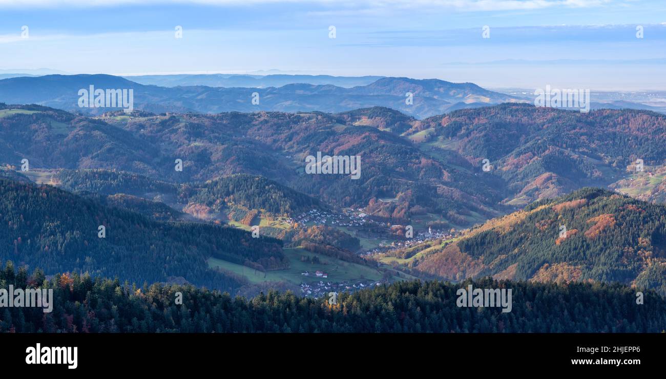 Seebach in the Black Forest mountains landscape scenery nature fall ...