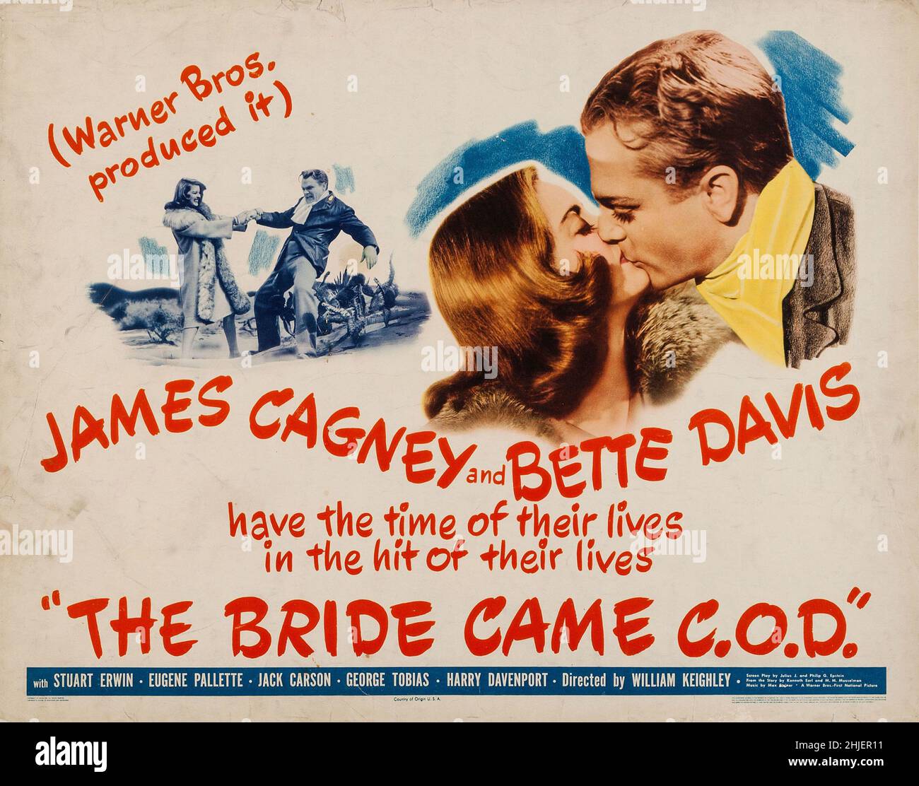 BETTE DAVIS and JAMES CAGNEY in THE BRIDE CAME C. O. D. (1941 ...