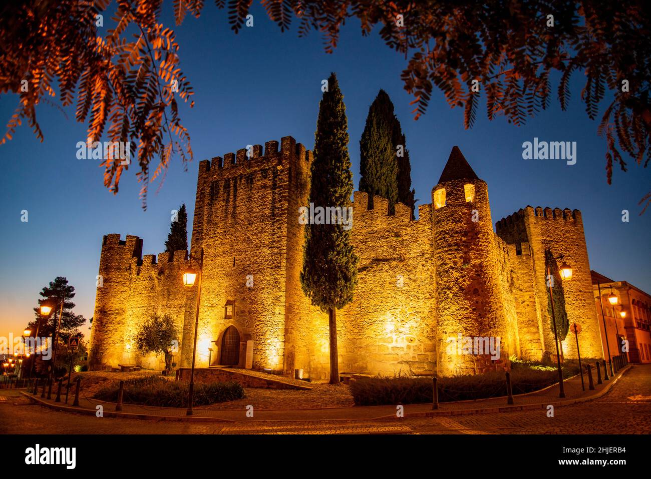 the Castelo in the Village of Alter do Chao in Alentejo in Portugal ...