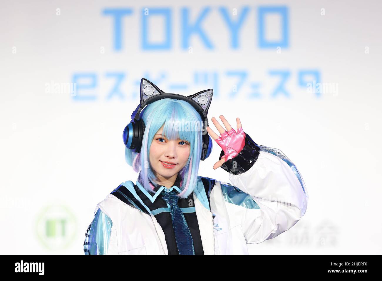 Enako, an official ambassador and Japanese cosplayer, attended the ...