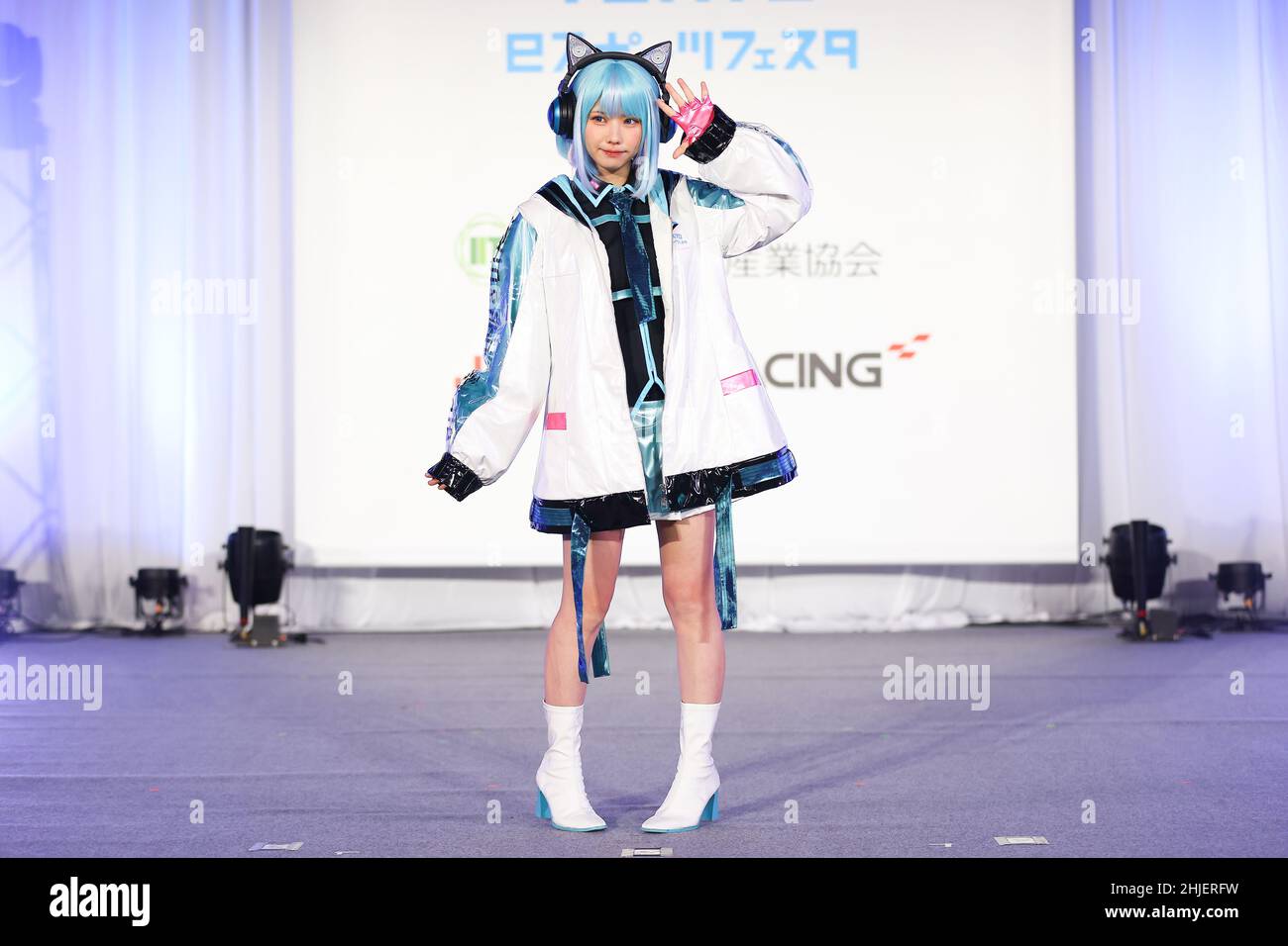 Enako, an official ambassador and Japanese cosplayer, attended the ...