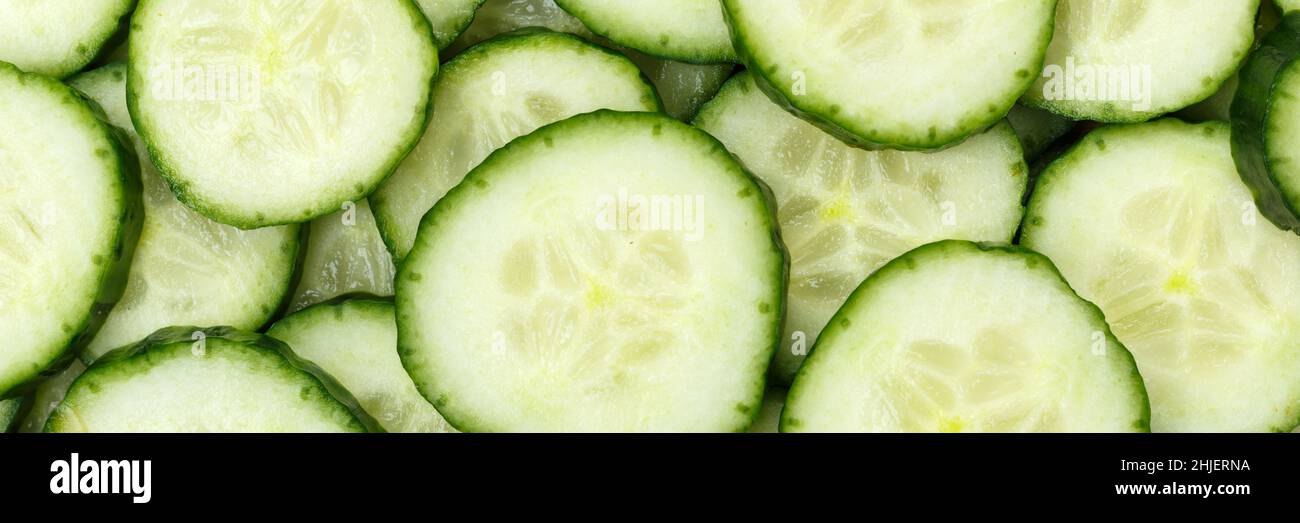 Cucumber cucumbers background vegetable vegetables from above panorama ...