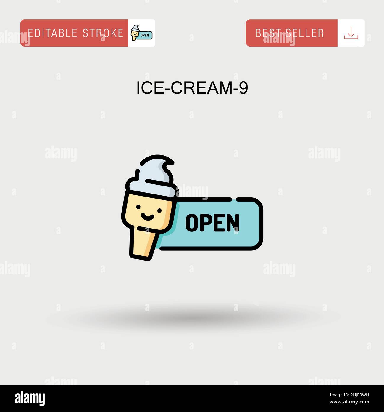 99 ice cream white background hi-res stock photography and images - Alamy