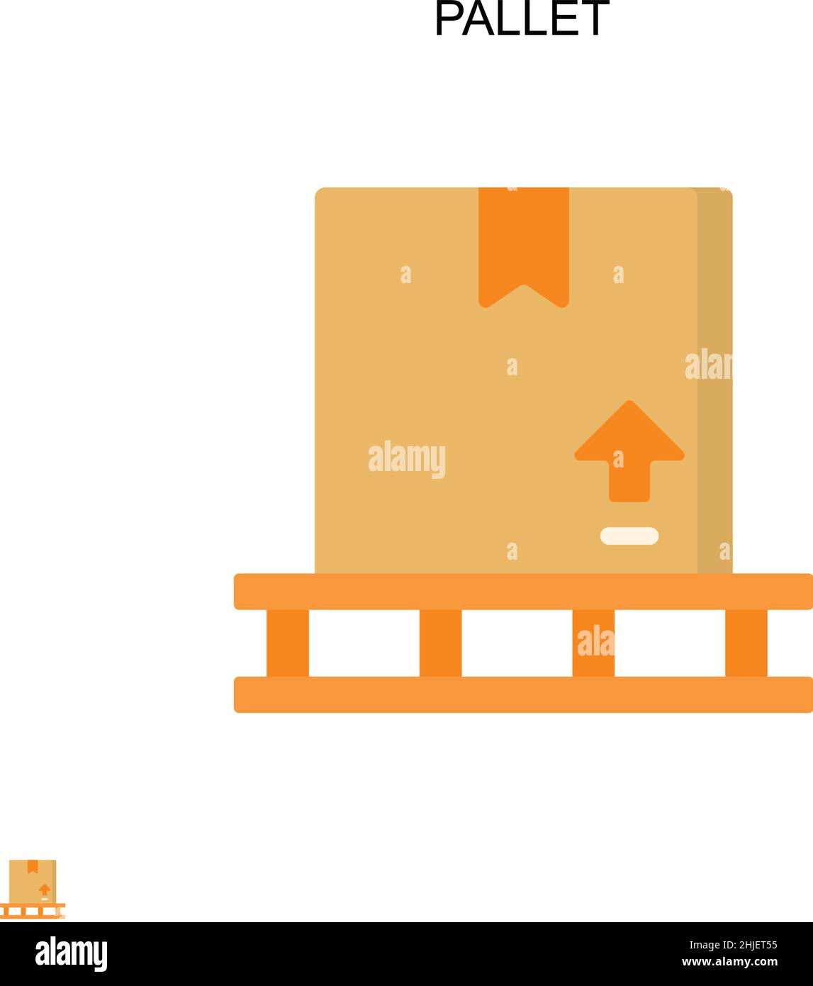 Pallet Simple vector icon. Illustration symbol design template for web ...