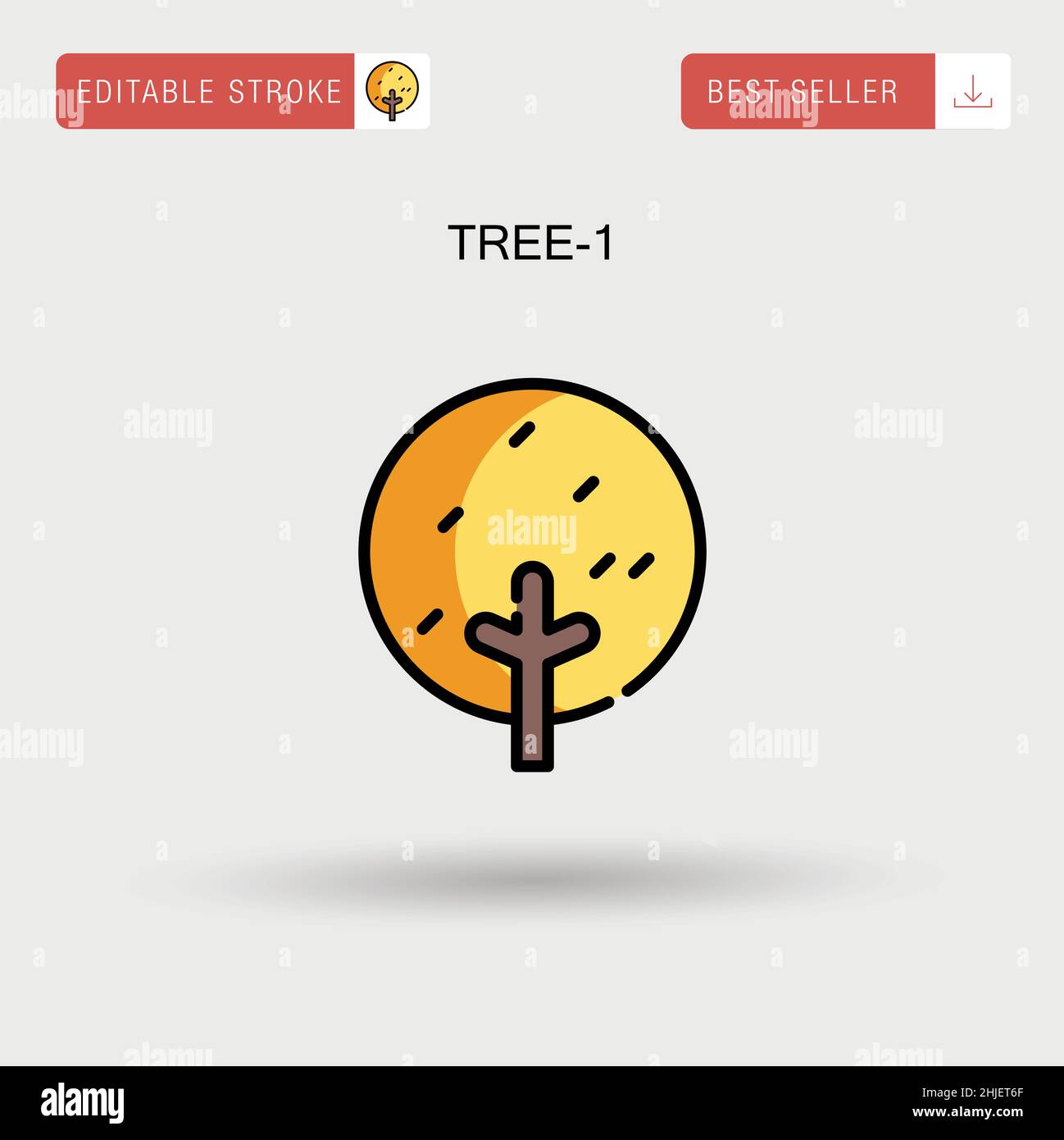 Tree-1 Simple vector icon Stock Vector Image & Art - Alamy