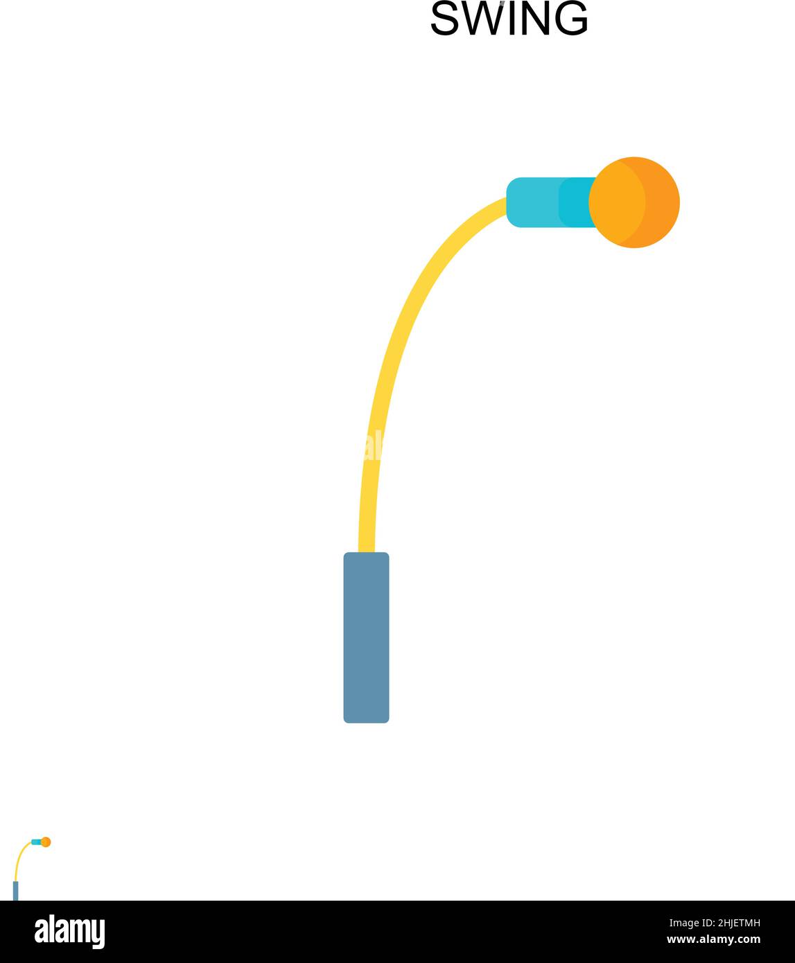 Swing Simple vector icon. Illustration symbol design template for web ...