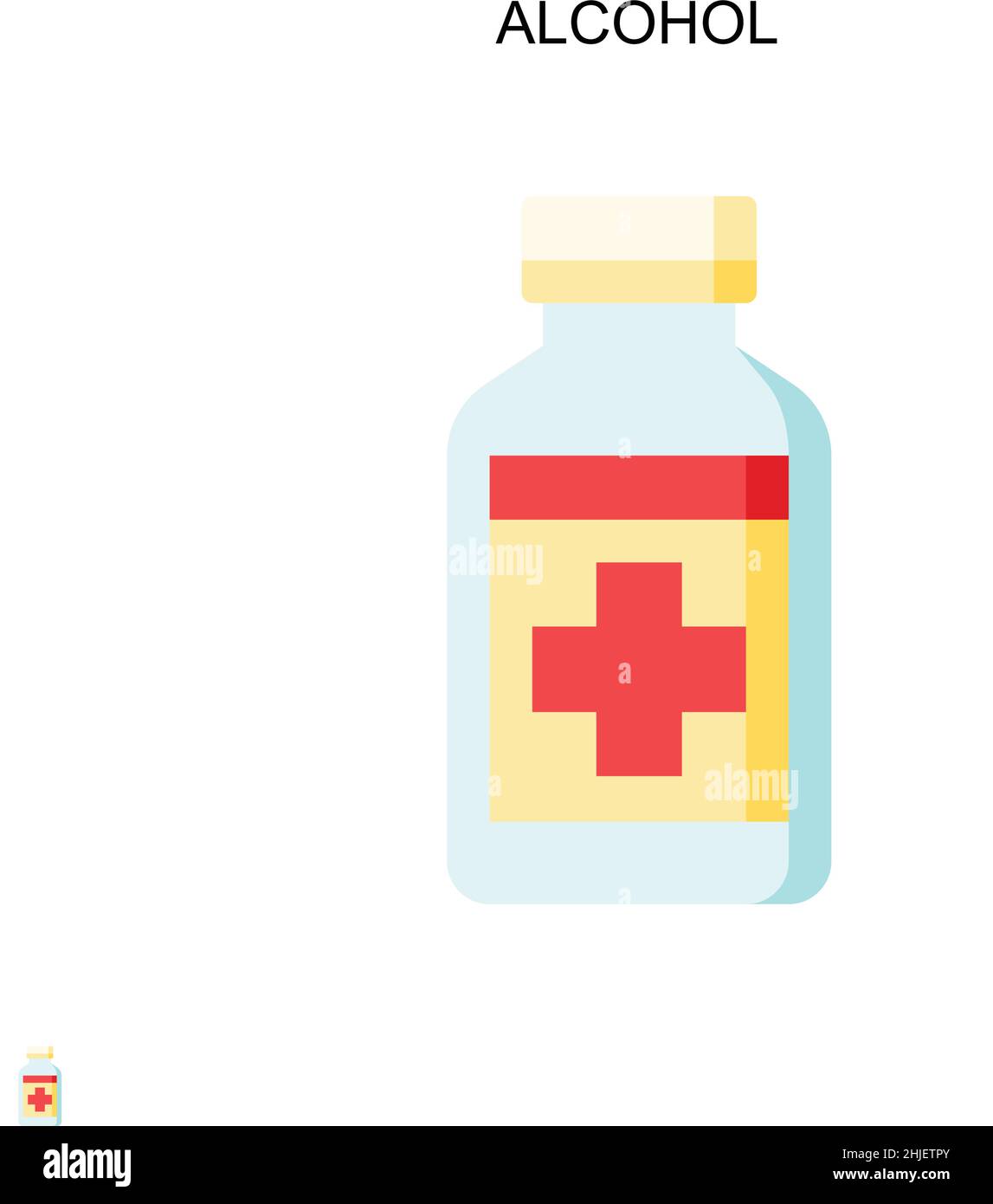 Alcohol Simple vector icon. Illustration symbol design template for web ...