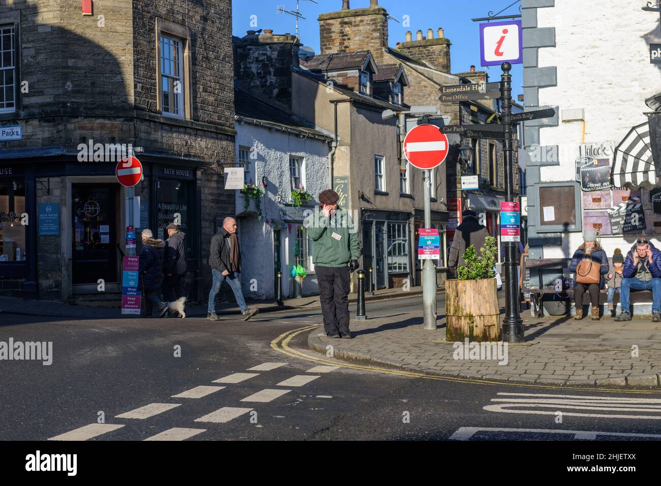 Main Street in Kirkby Lonsdale in Cumbria Stock Photo - Alamy