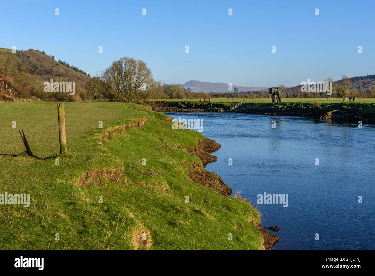 The River Lune at canton Flow Measurement Station on the River Lune in ...
