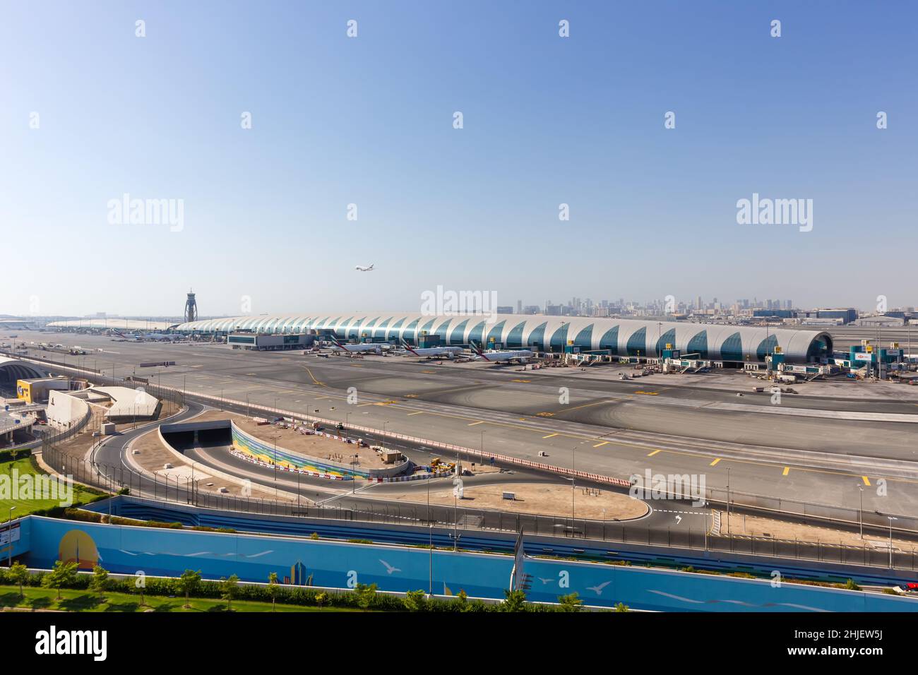 Dubai, United Arab Emirates - May 27, 2021: Overview of Terminal 3 ...