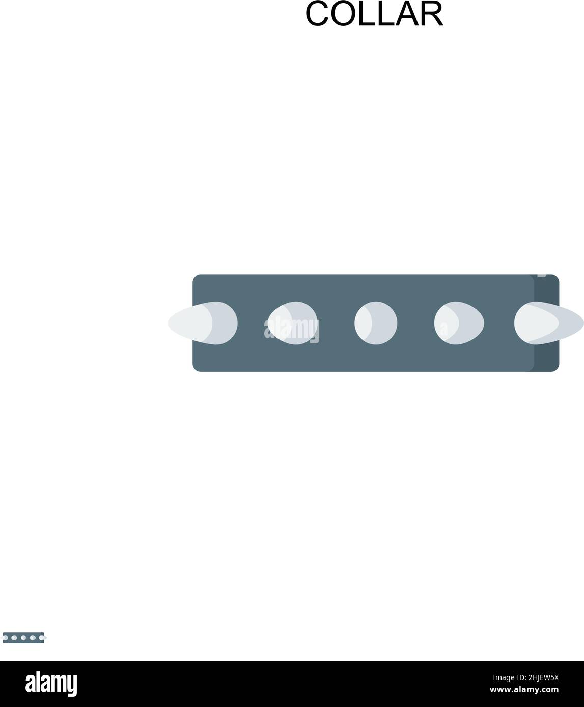 Collar Simple vector icon. Illustration symbol design template for web ...