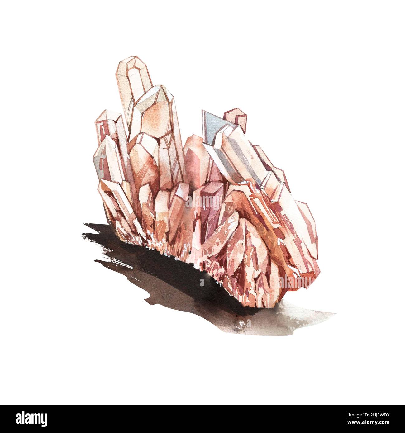 Quartz Cluster Drawing