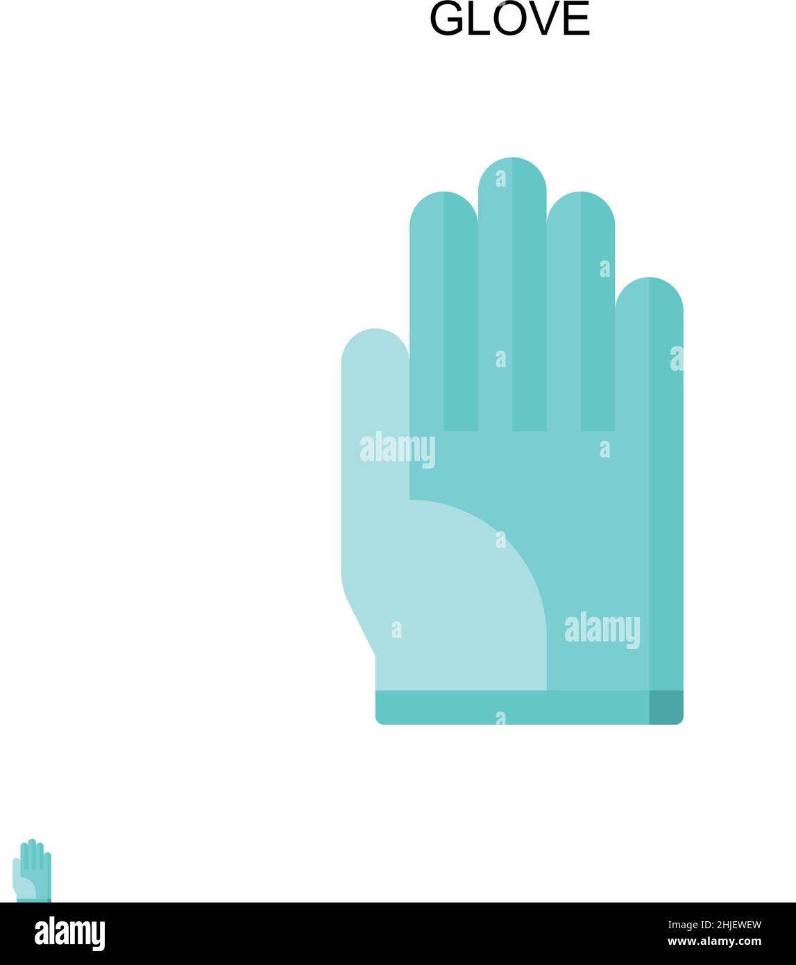 Glove Simple vector icon. Illustration symbol design template for web ...