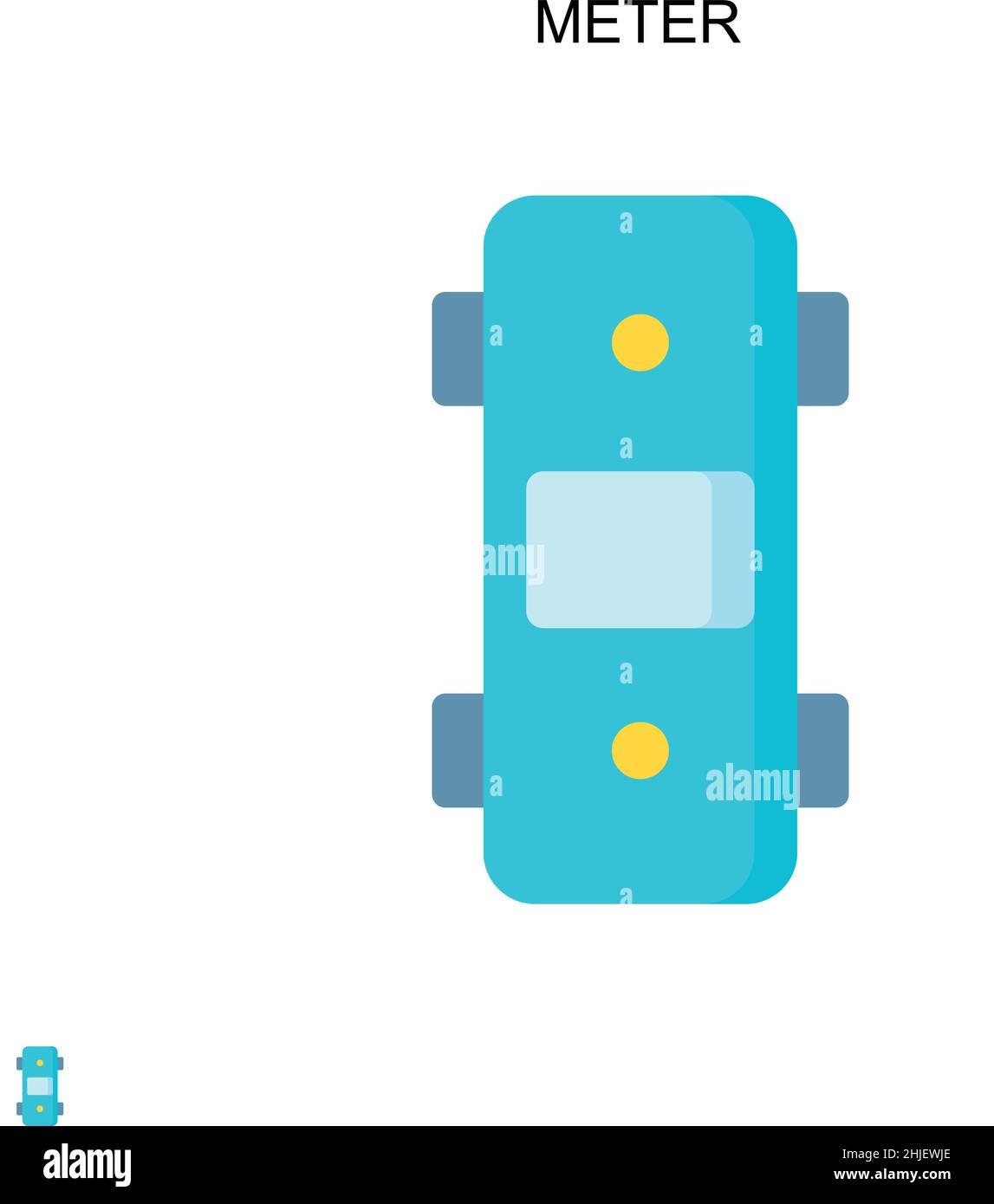 Meter Simple vector icon. Illustration symbol design template for web ...