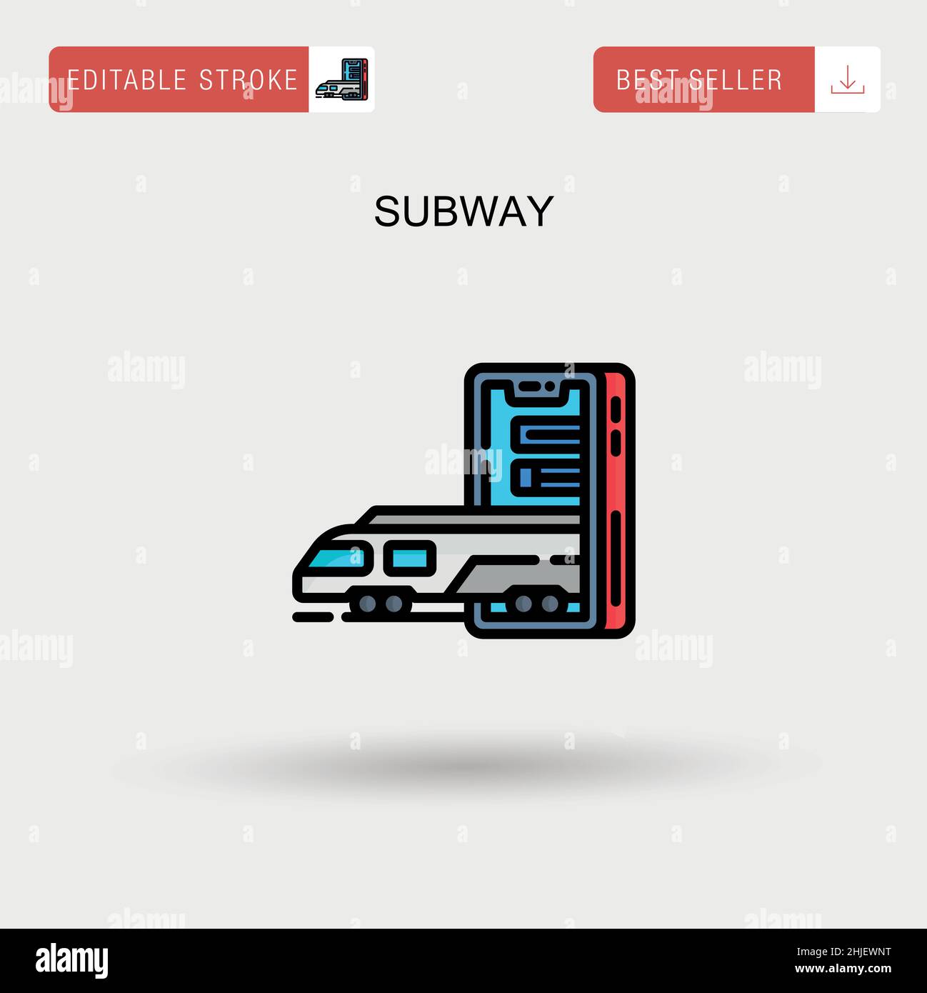 Subway advertising platform Stock Vector Images - Alamy