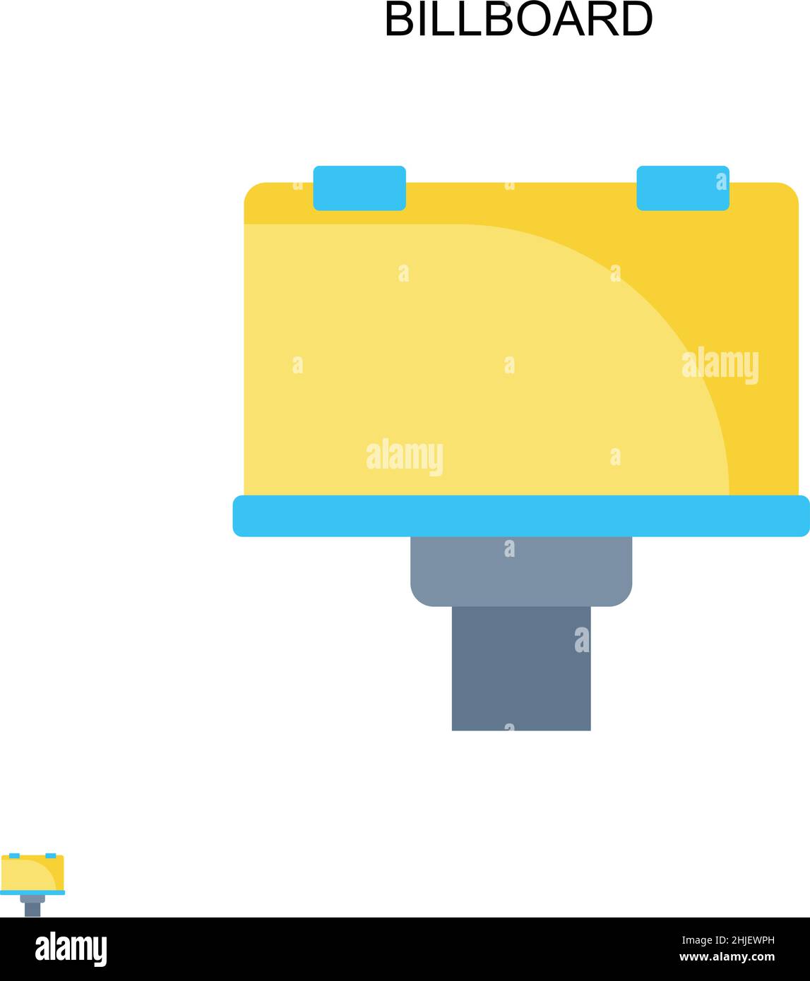 Billboard Simple vector icon. Illustration symbol design template for ...