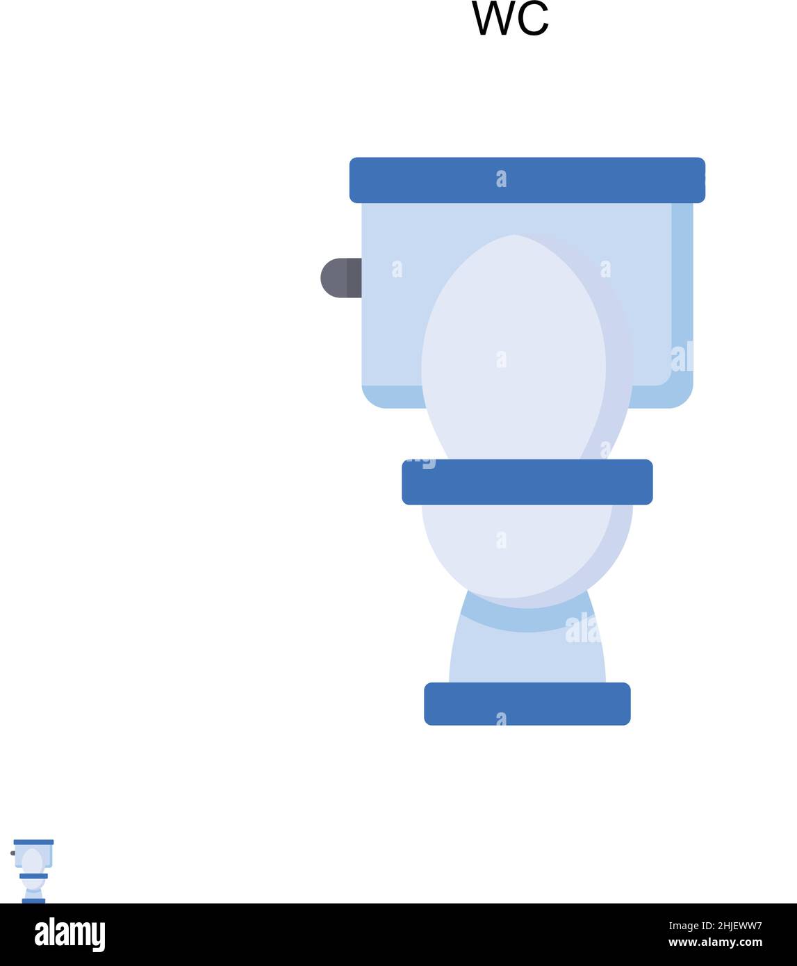 Wc Simple vector icon. Illustration symbol design template for web ...