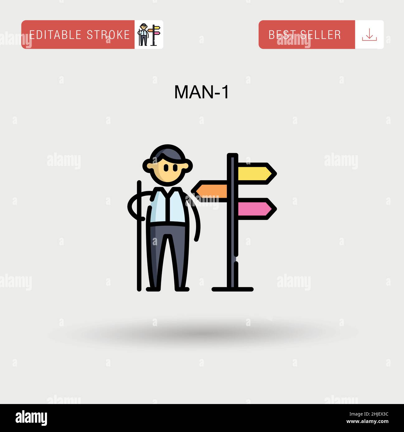 Creative conceptual vector man Stock Vector Images - Alamy