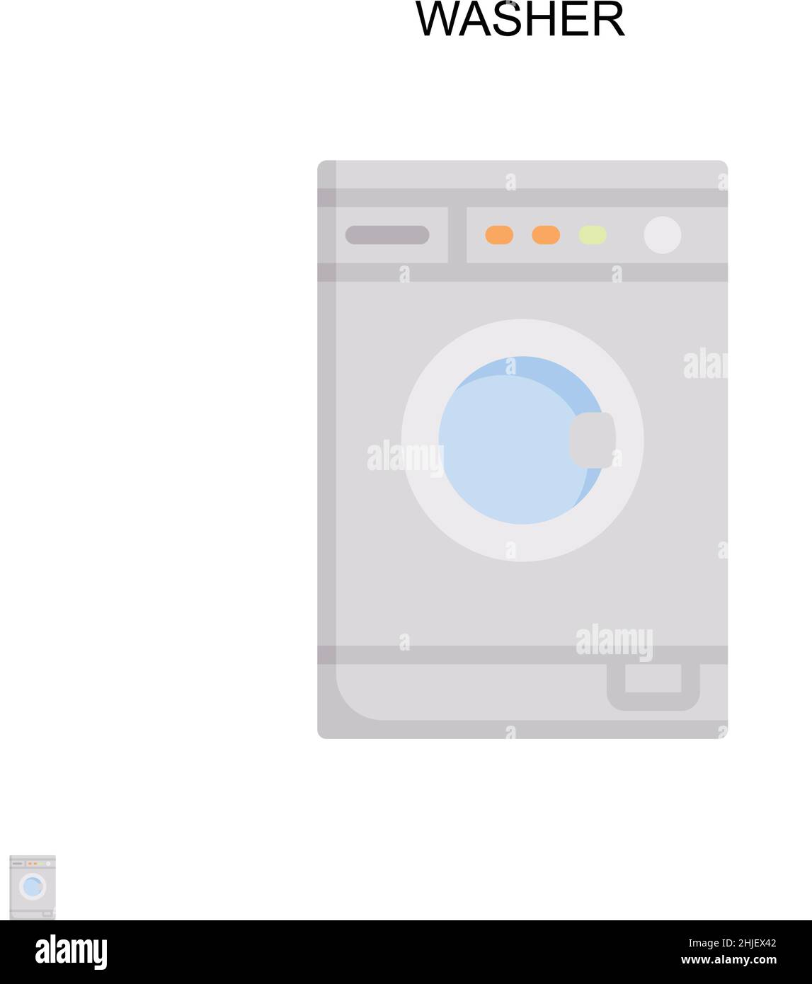Washer Simple vector icon. Illustration symbol design template for web ...